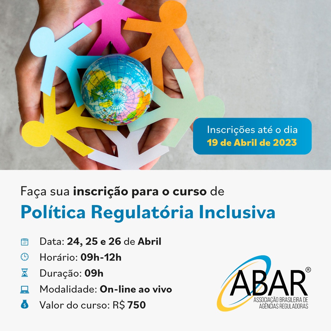 ÚLTIMO DIA para se inscrever no curso da ABAR “Política Regulatória ...